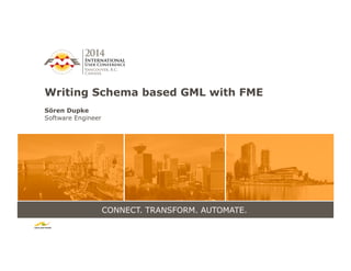 Writing Schema based GML with FME | PDF