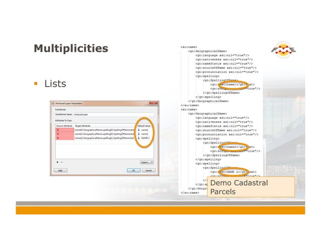 Writing Schema based GML with FME | PDF