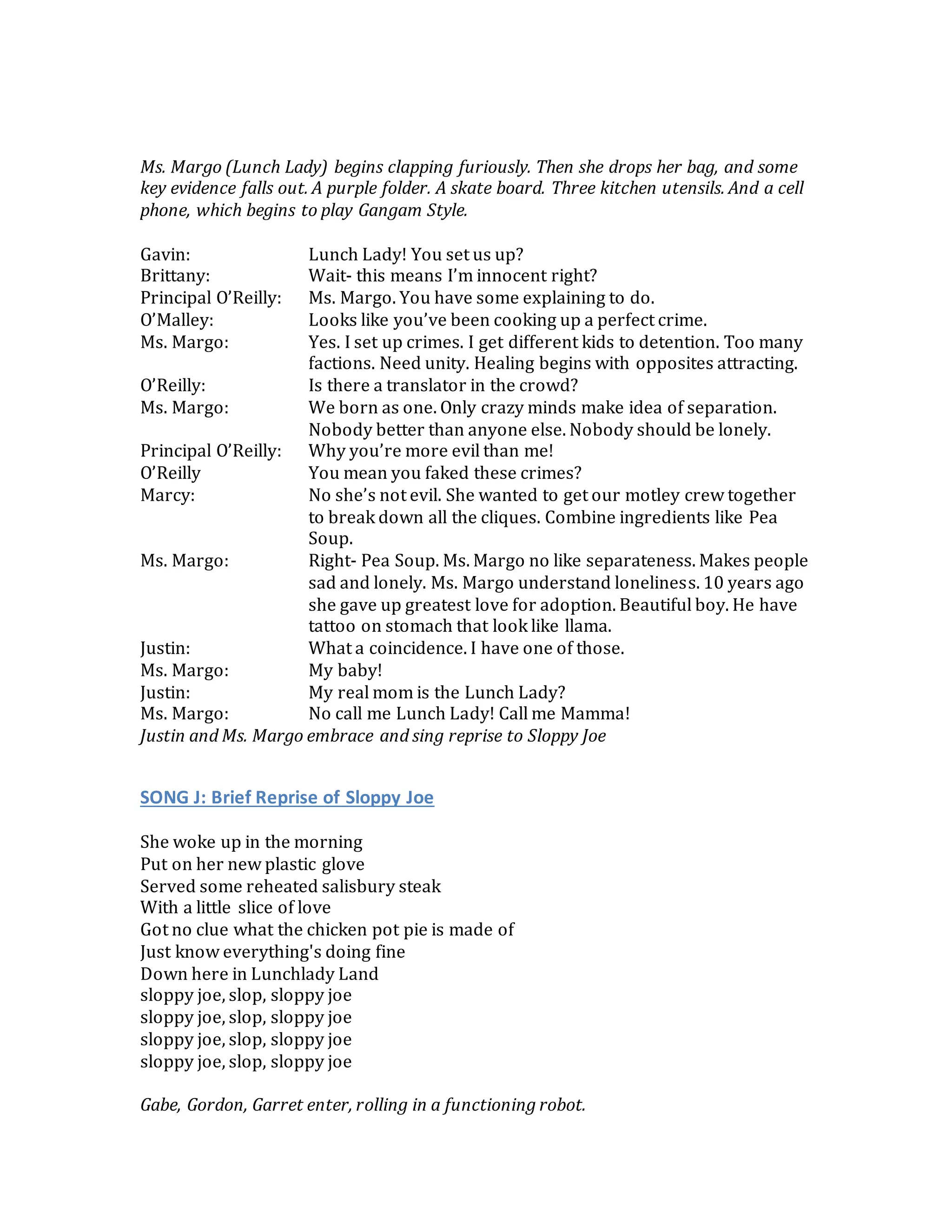 Free Middle School Play (Good Morning Middleschool) | DOCX | Vegetarian ...