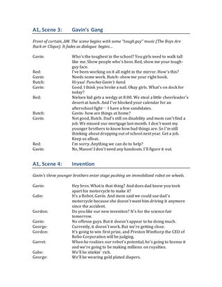 Free Middle School Play (Good Morning Middleschool) | DOCX | Vegetarian ...