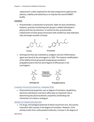 Medicinal Chemistry Complete Notes | PDF