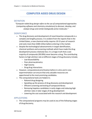 Medicinal Chemistry Complete Notes | PDF