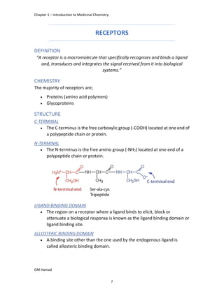 Medicinal Chemistry Complete Notes | PDF