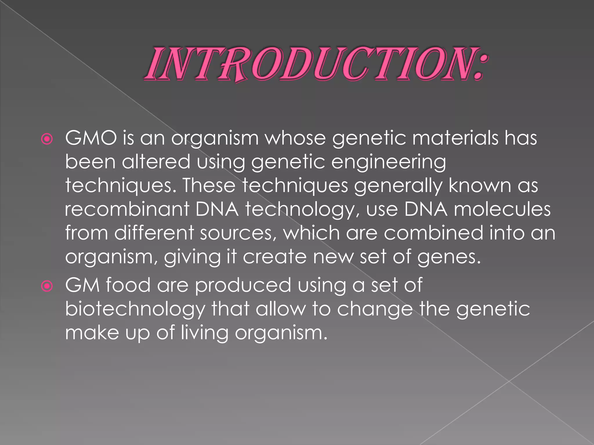 Gmo | PPT