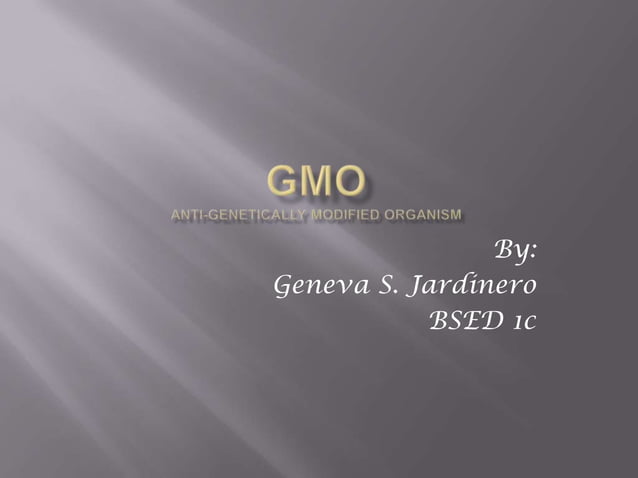 Gmo | PPT