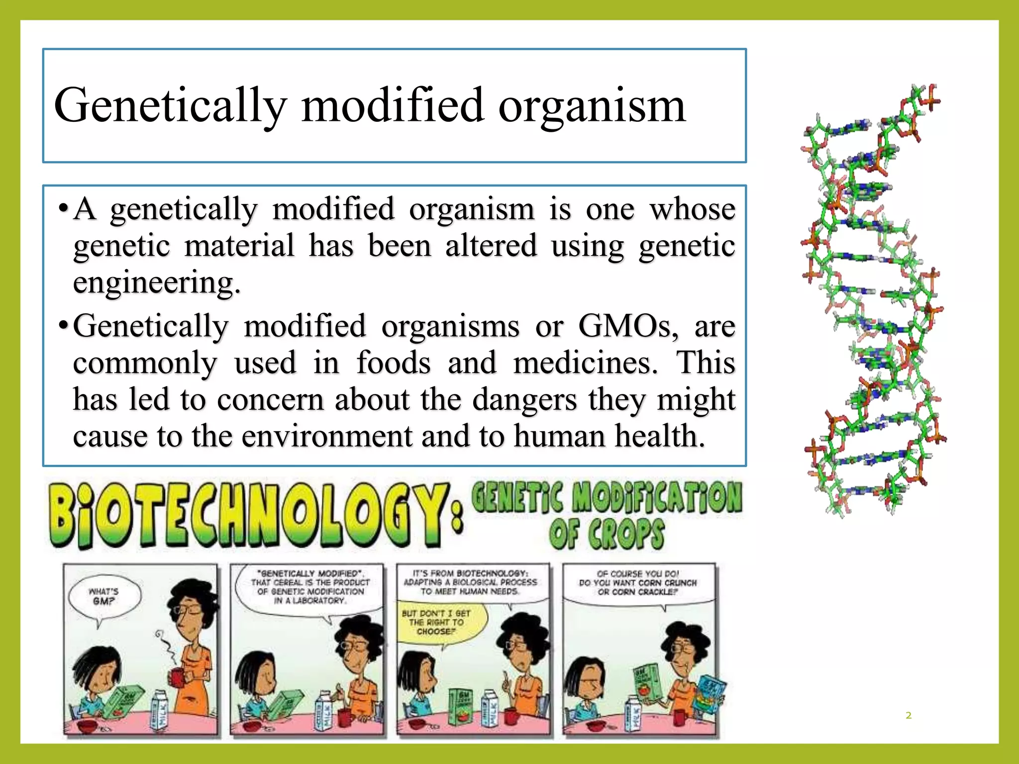 GMO, Genetically modified organisms, agricultural and horticultural ...