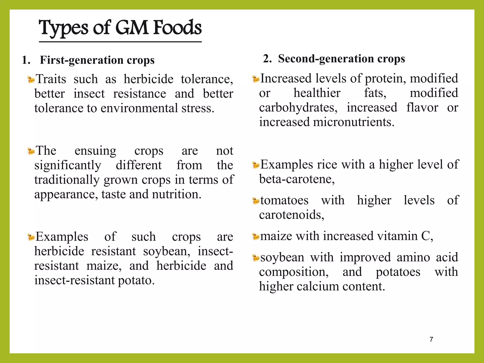 GMO, Genetically modified organisms, agricultural and horticultural ...