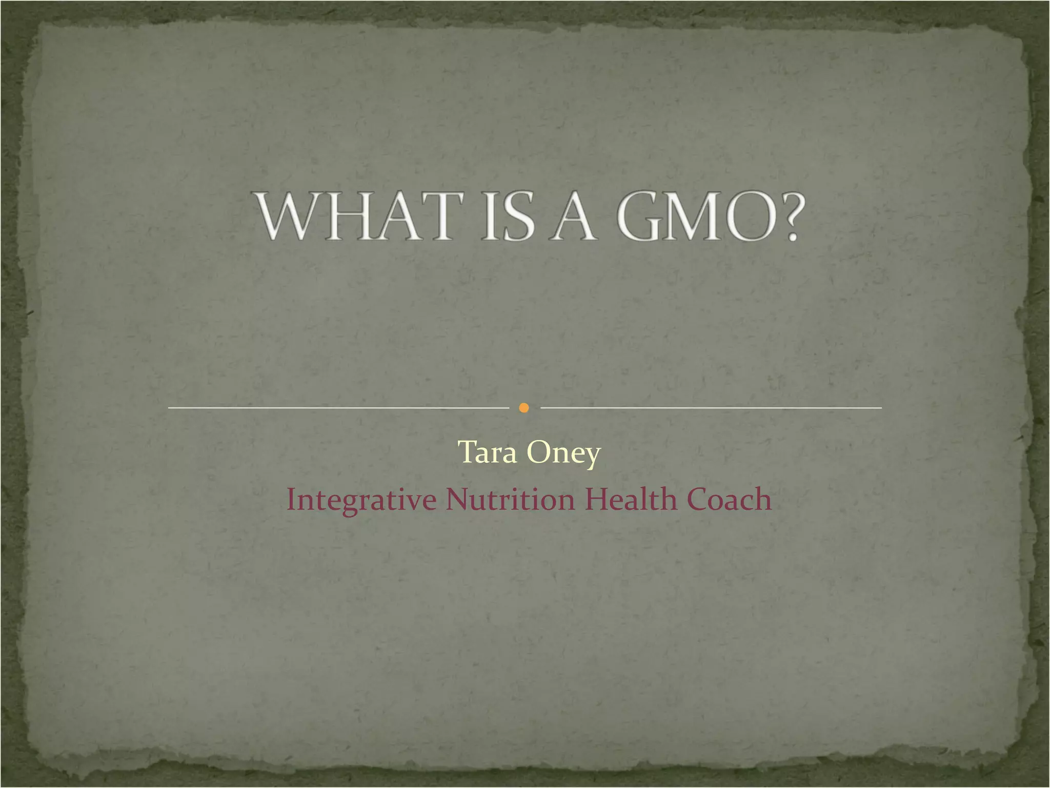Gmo power point | PPT