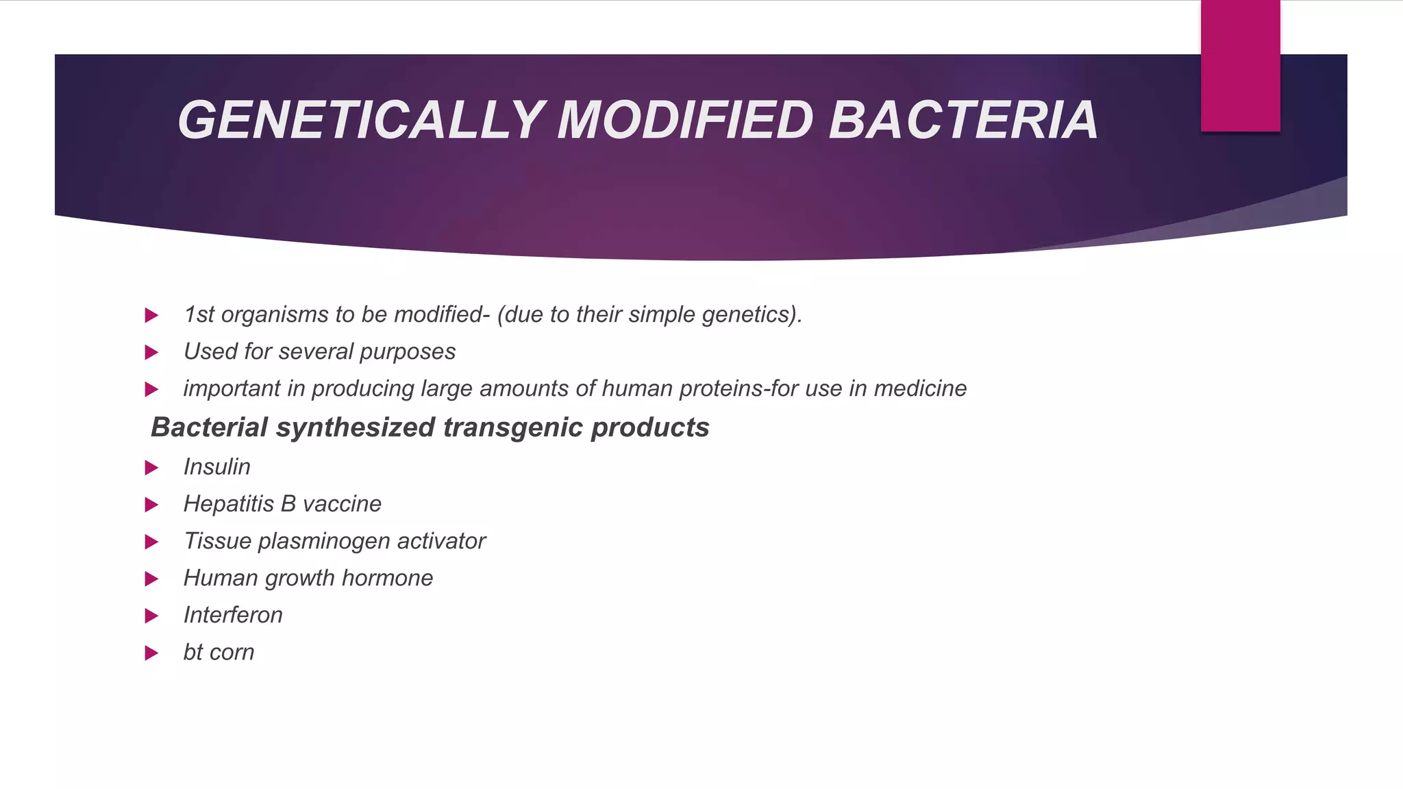 genetically modified organism (GMO) | PPTX