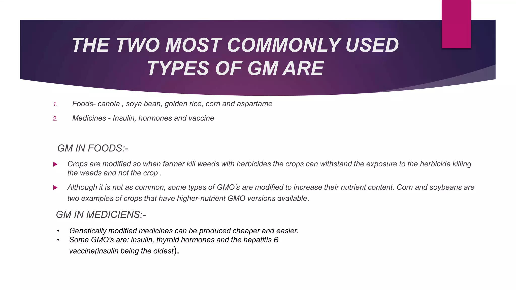 genetically modified organism (GMO) | PPTX