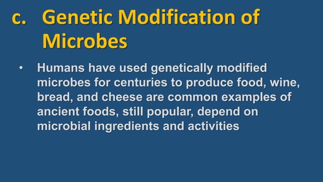 GMO Types, Processes and Description.pptx | Biotech and Biomedical ...
