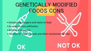 Genetically Modified Organisms (GMO) - Science, Biology | PPTX