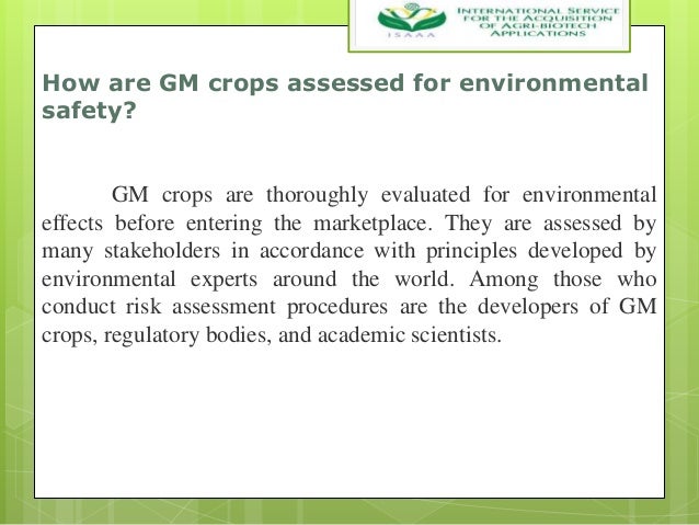 Gmo and environment