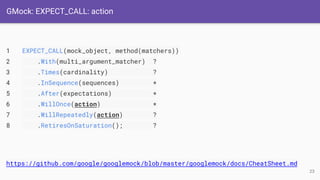 GMock framework | PDF