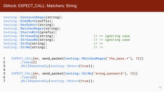 GMock framework | PPT