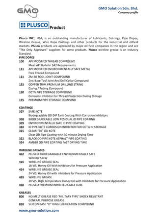 GMO_Company_Profile_&_Catalog_(Rev_1) | PDF | Biotech and Biomedical ...