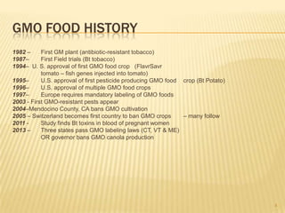 Gmo foods | PPTX
