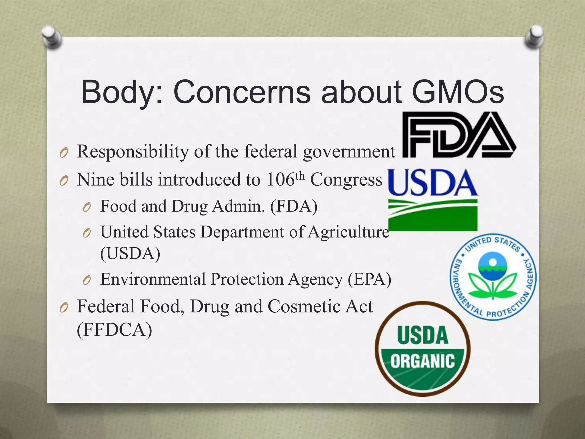 Gmo persuasive speech Samk | PPTX | Genetics | Science