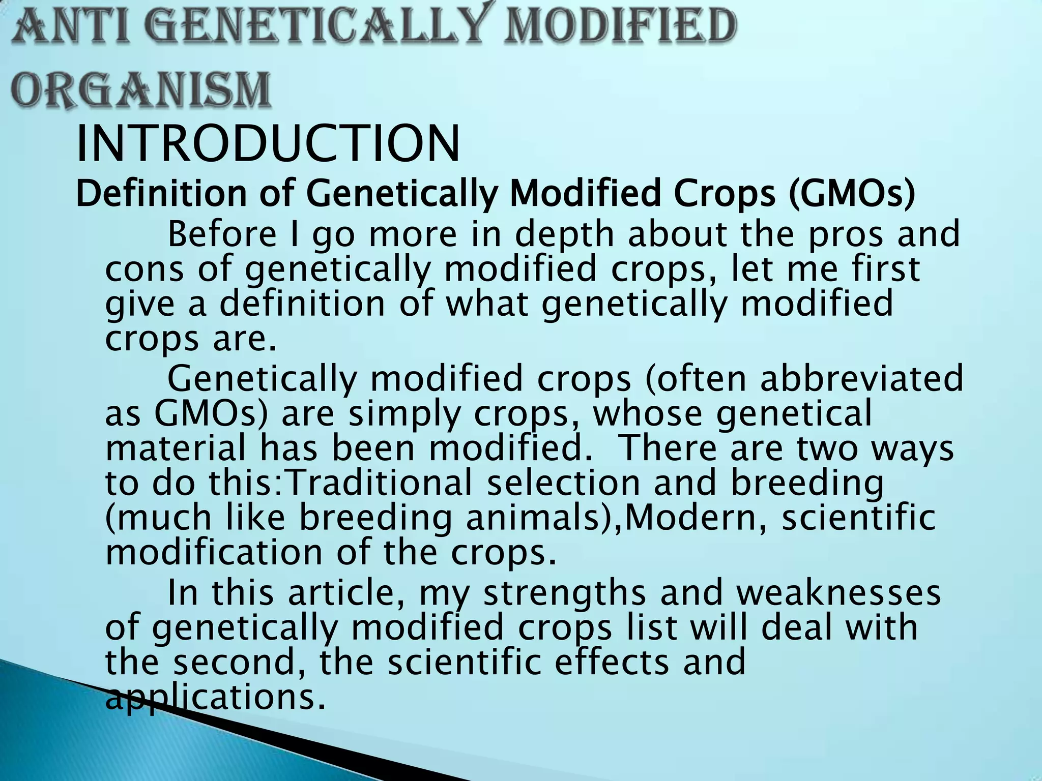 Gmo powerpoint | PPT