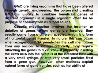 GMO POWERPOINT PRESENTATION | PPTX