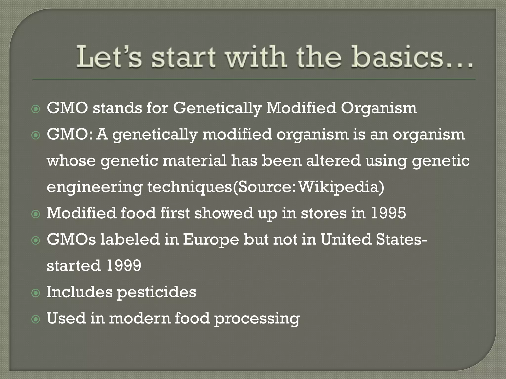 GMO powerpoint updated | PPT