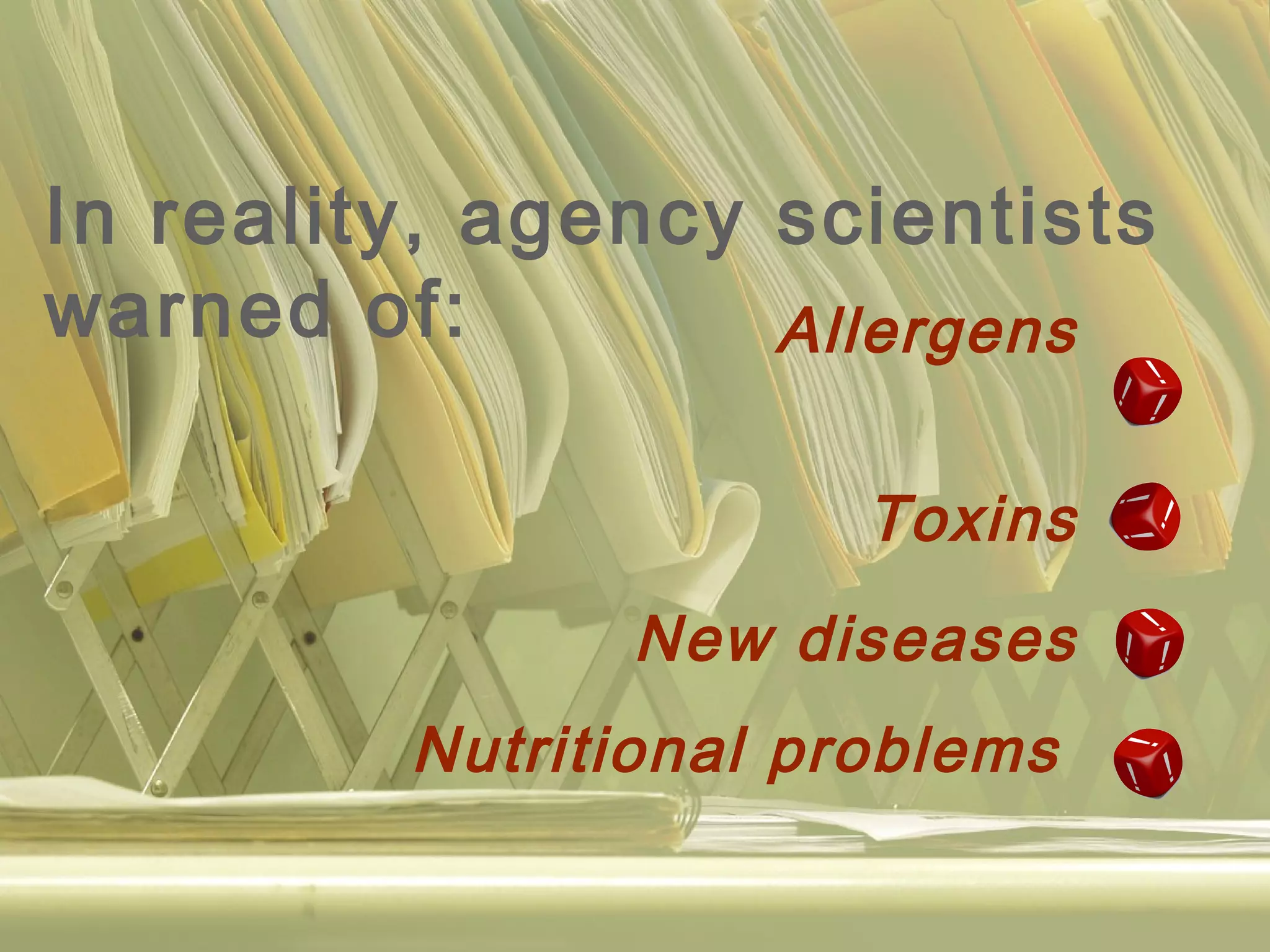 The Health Risks of Genetically Modified (GMO) Foods | PPT