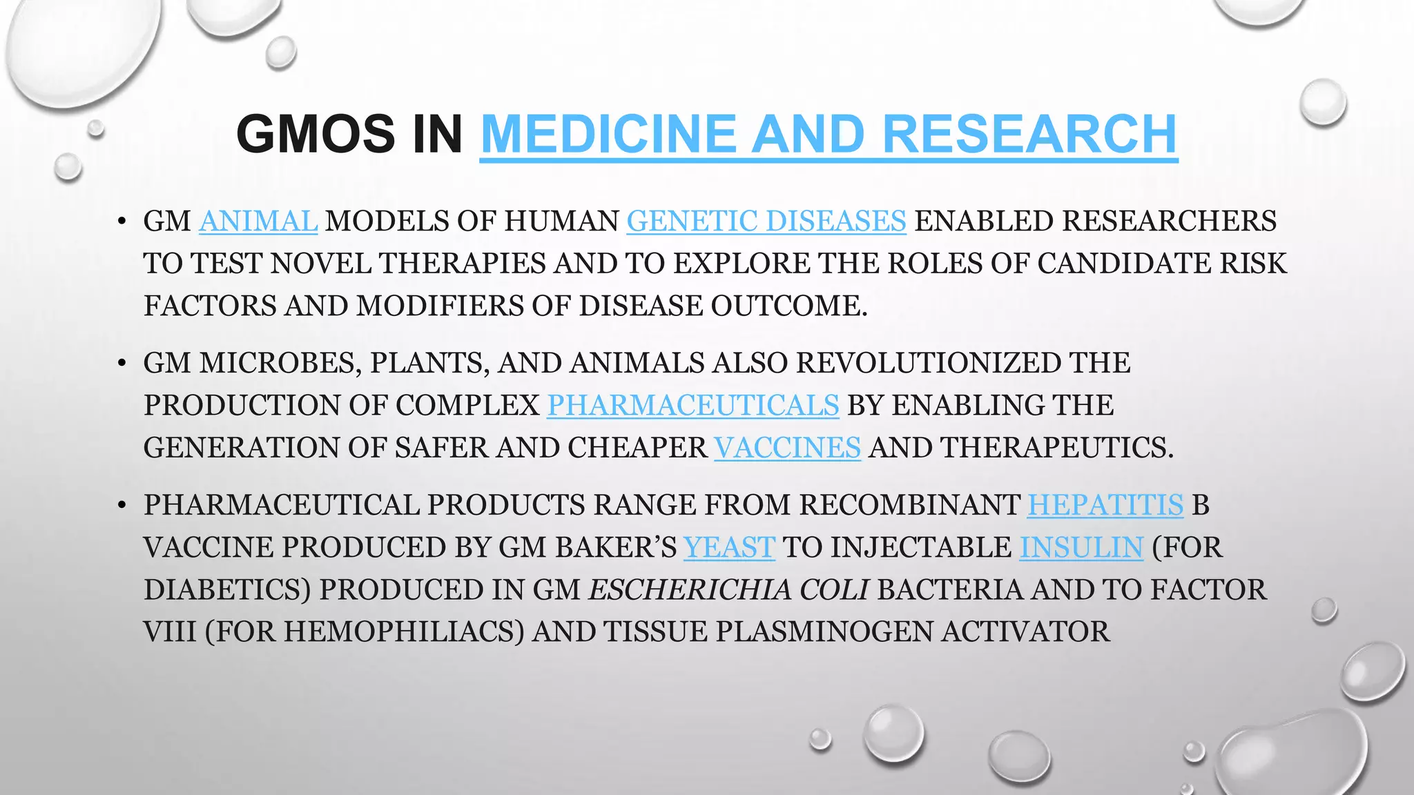 GENETICALLY MODIFIED ORGANISMS | PPTX