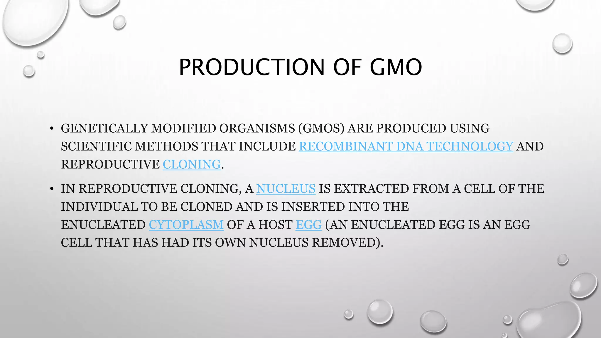 GENETICALLY MODIFIED ORGANISMS | PPTX