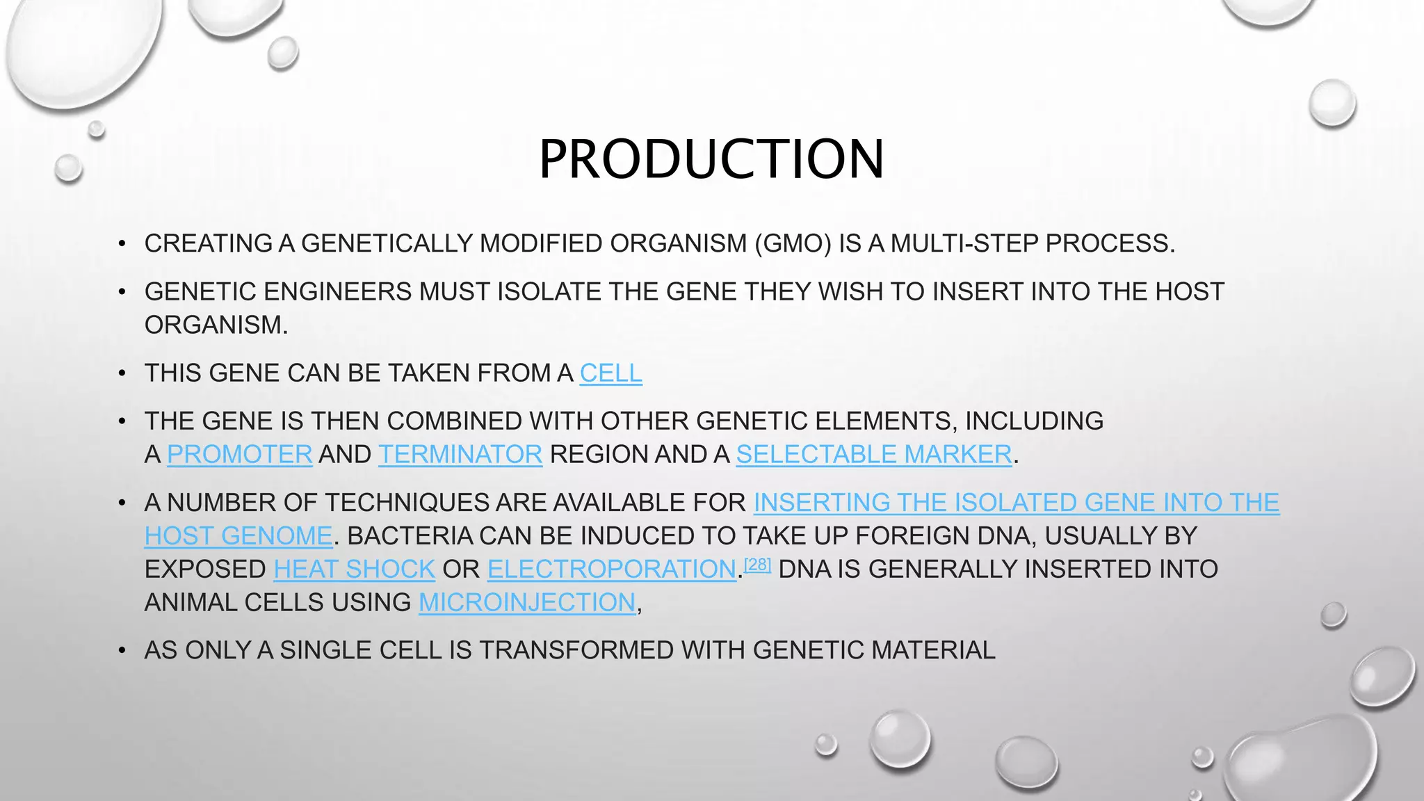 GENETICALLY MODIFIED ORGANISMS | PPTX