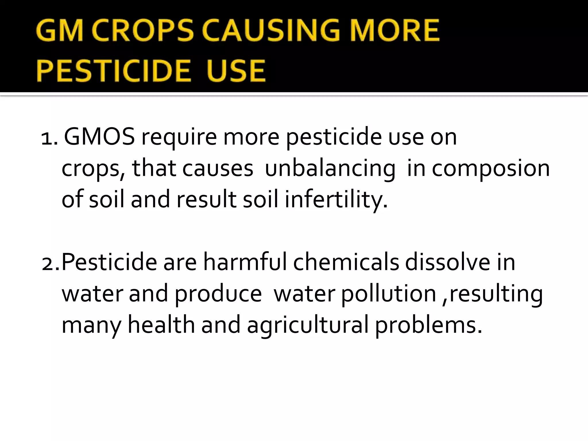 Gmos and environment | PPTX