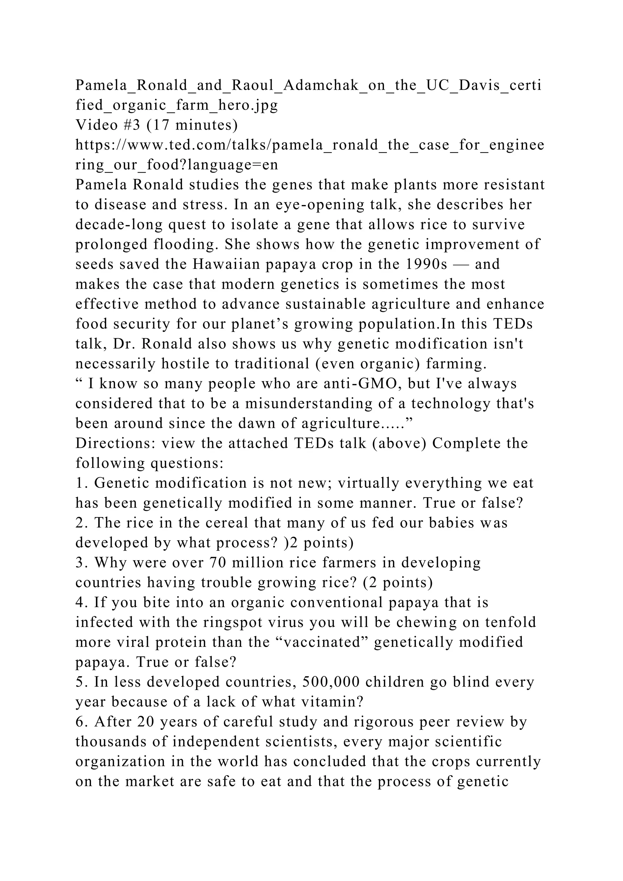 GMOs and Feeding the WorldThe controversy surrounding genetica.docx