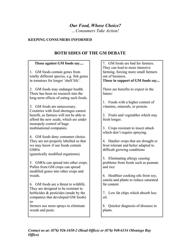 Gm Os And Health | PDF