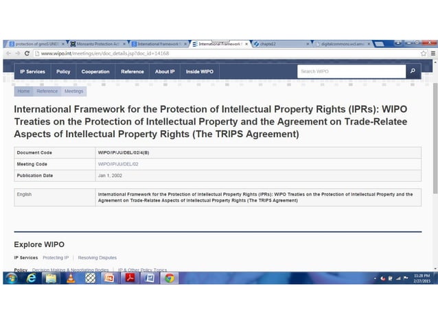 GMOs and international Protection of IP.ppt