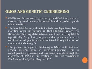 GMOs and Pakistan | PPT