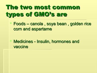Gmo's ppt....... | PPT