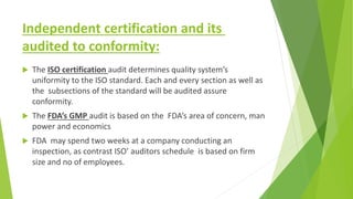 difference b/w gmp and iso | PPTX