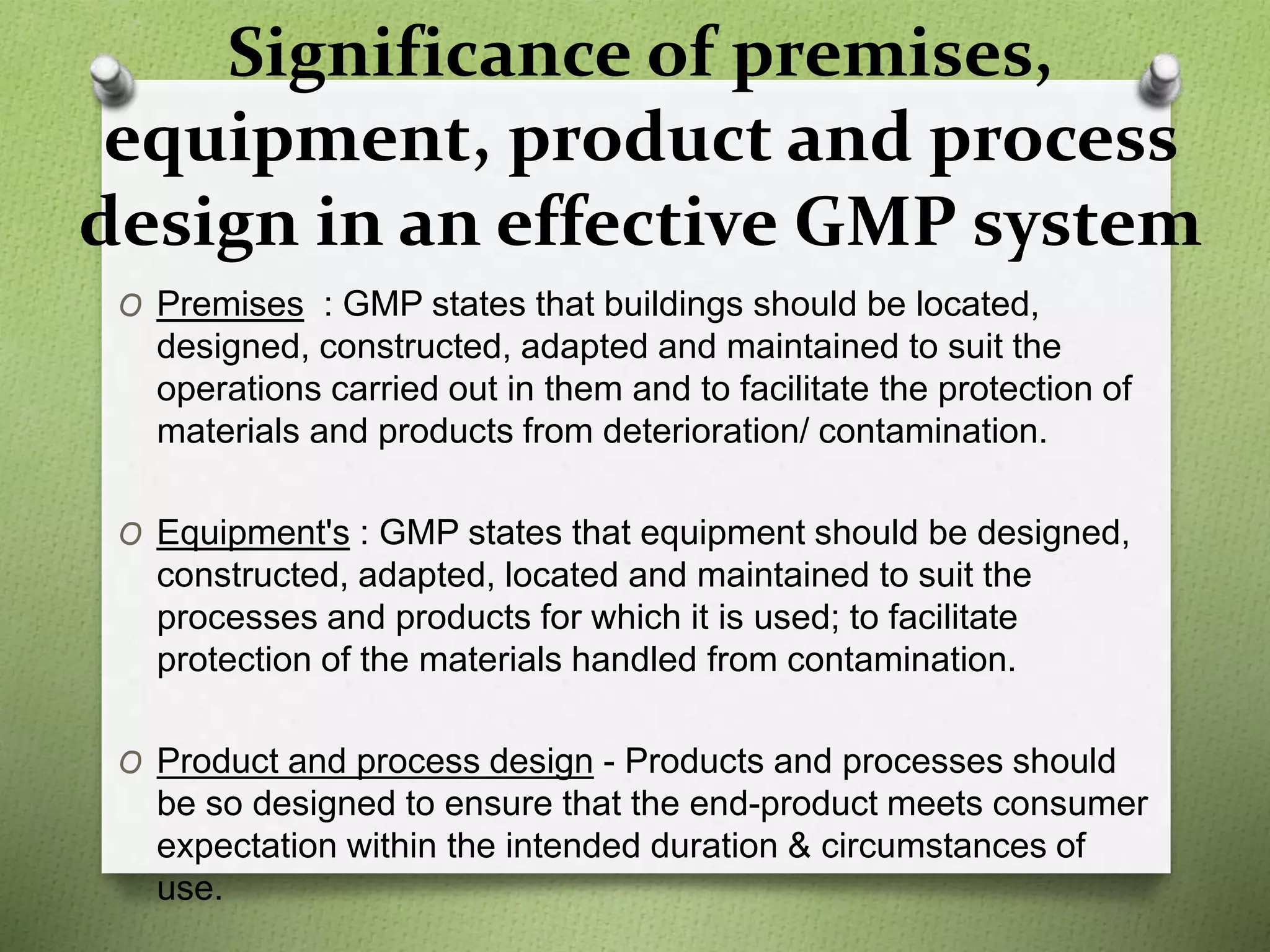 GMP and GHP | PPTX