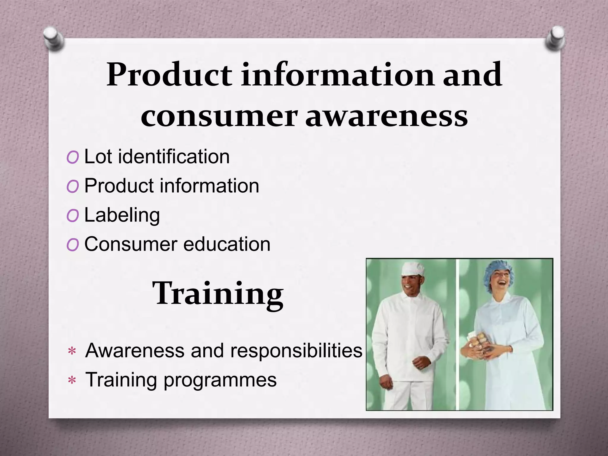 GMP and GHP | PPTX | Recalls | Consumer Issues