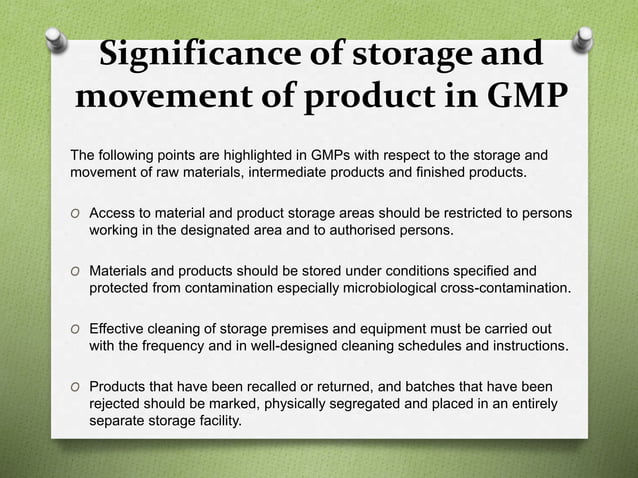 GMP and GHP | PPTX | Recalls | Consumer Issues