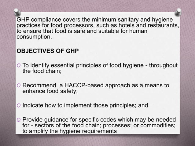 GMP and GHP | PPTX | Recalls | Consumer Issues