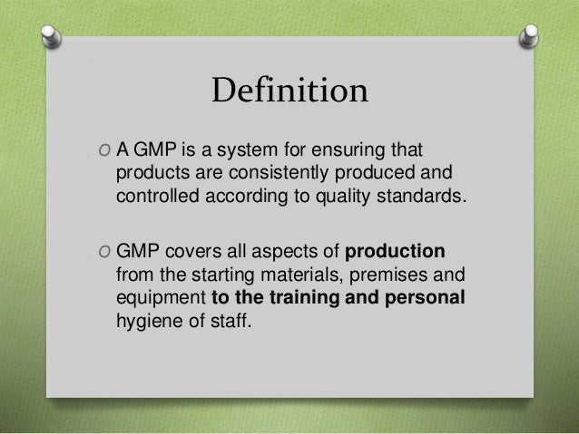 GMP and GHP