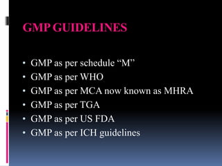 GMP | PPTX | Pharmaceutical Industry | Industries