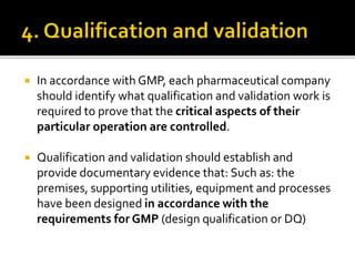 GOOD MANUFACTURING PRACTICE | PPTX