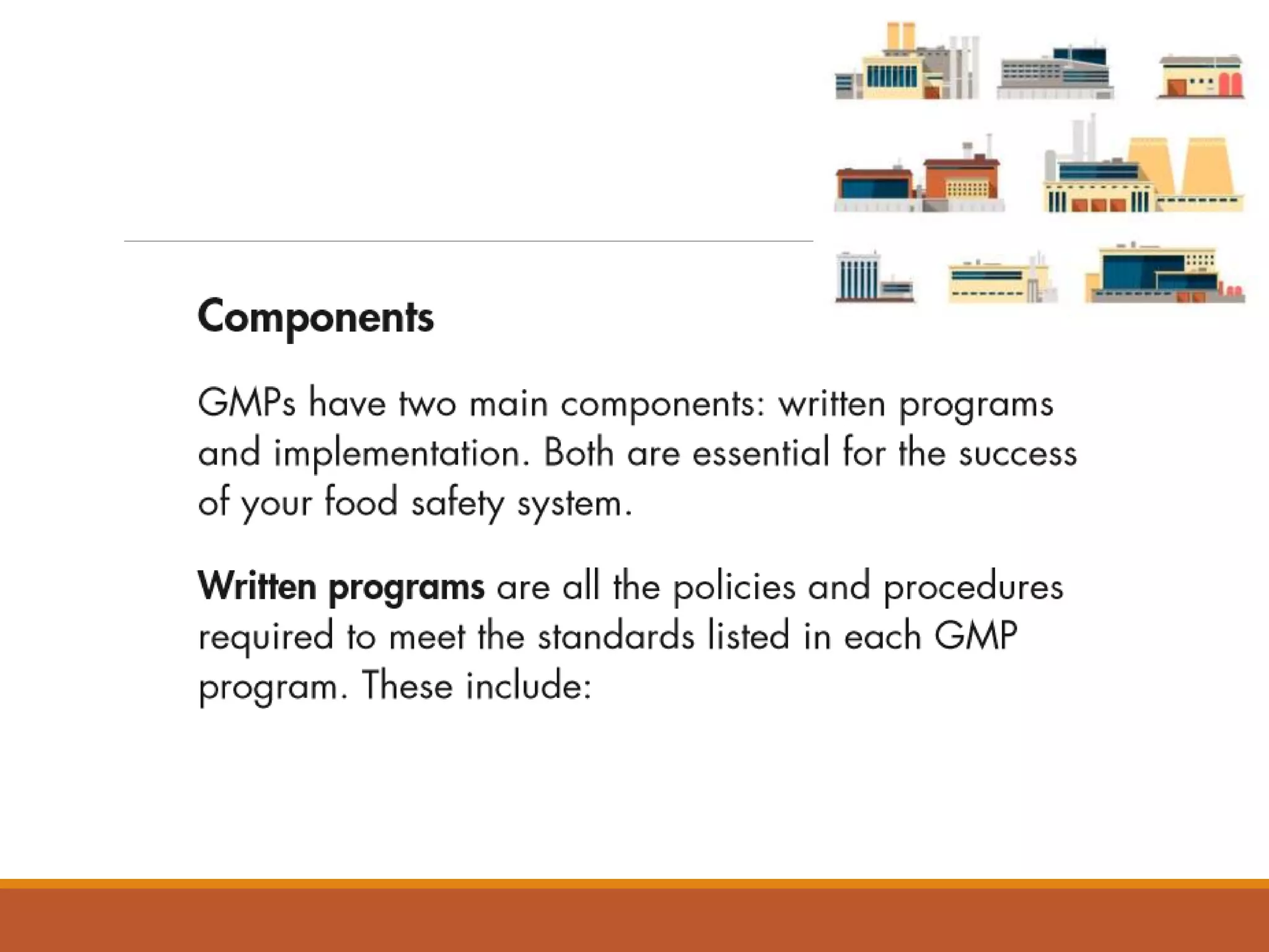 GMP in Food Processing Sector | PPTX