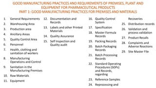 GMP in Pharmaceutical Industry by Dr.A S Charan | PDF