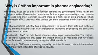 GMP (GOOD MANUFACTURING PRACTICES) | PPTX