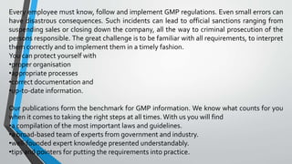 GMP (GOOD MANUFACTURING PRACTICES) | PPTX