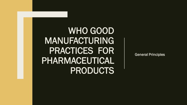 Good Manufacturing Practice (GMP) | PDF | Pharmaceutical Industry ...