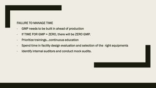 Good Manufacturing Practice (GMP) | PDF