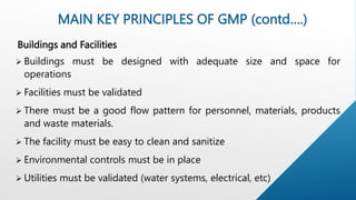 good manufacturing practices presentation | PPTX